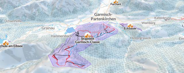 World Piste Map :: Skigebiet Garmisch-Classic