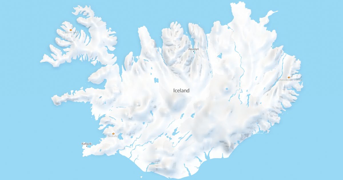 World Piste Map :: Iceland