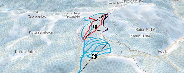 World Piste Map :: Kolašin 1600 ski resort