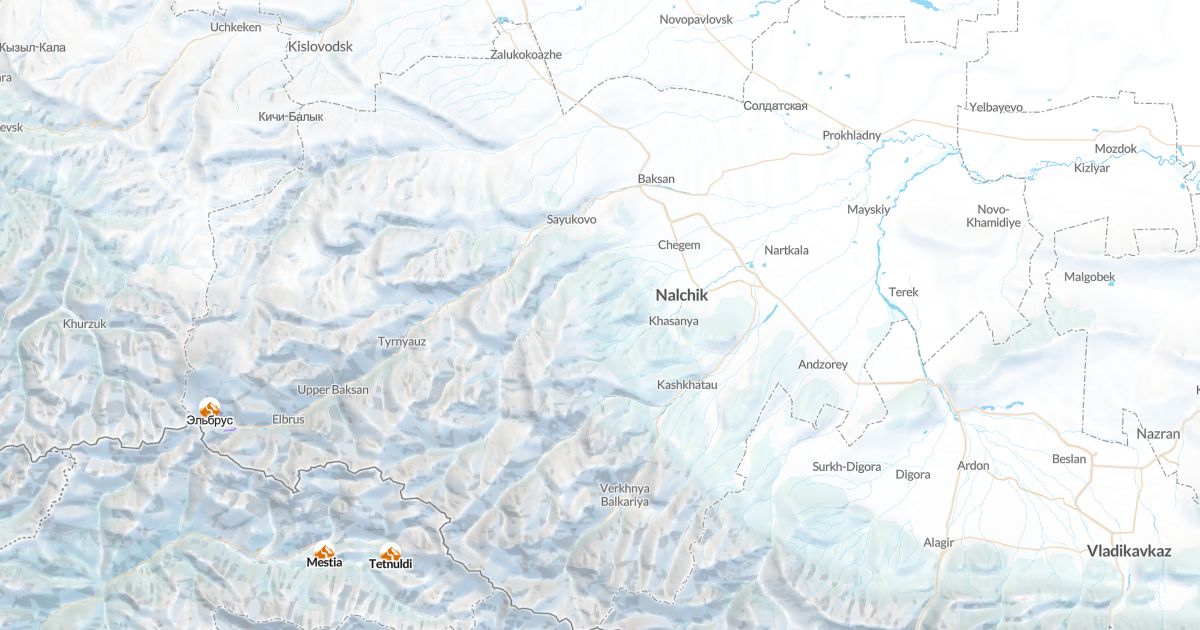 World Piste Map :: Kabardin-Balkar